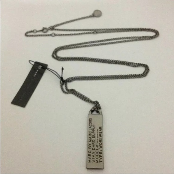 Marc By Marc Jacobs | Jewelry | Nwt Marc Jacobs Engraved Id Tag Long ...